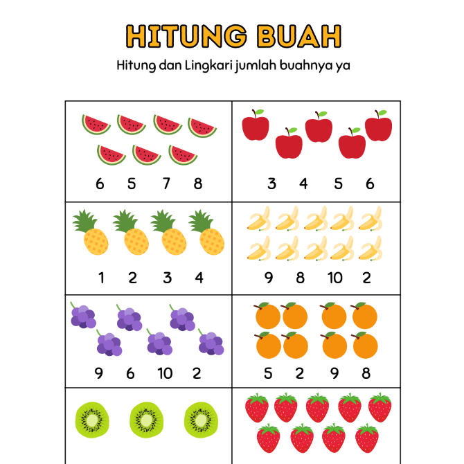 Jual 36 Halaman Lembar Kerja Matematika Anak TK & Paud Worksheet ...