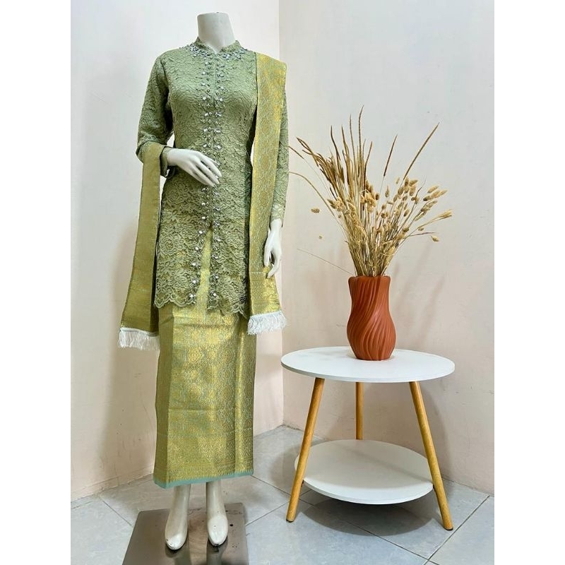 Jual SET KEBAYA KOMPLIT MEWAH / SET KEBAYA SANGHAI PAYET/ SETELAN ...