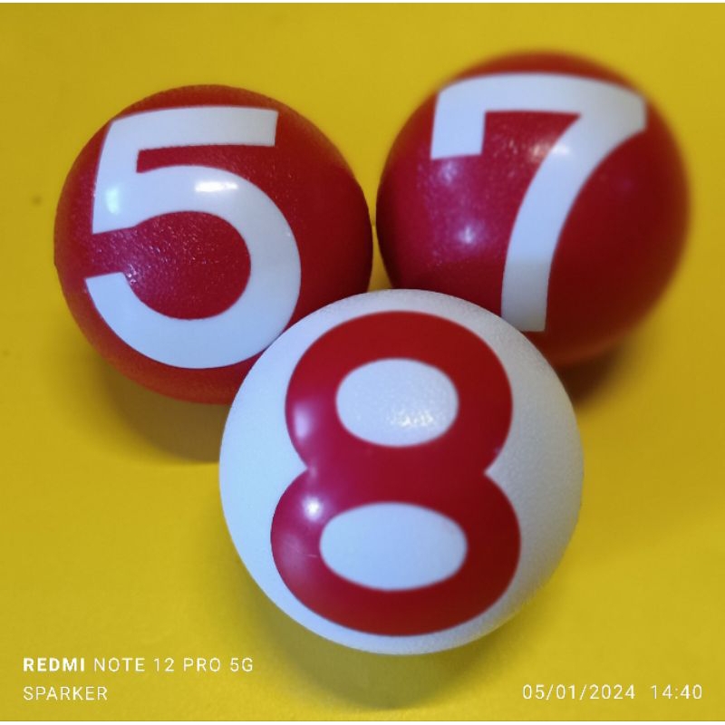 Jual Bola gateball muka kasar nomor 2 sisi, 1 set 10 bola dikirim dari ...