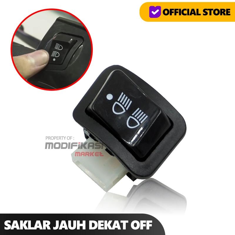 Jual SAKLAR DIM MOTOR SAKLAR HIGH LOW OFF BEAM MOTOR 3 MODE UNIVERSAL ...
