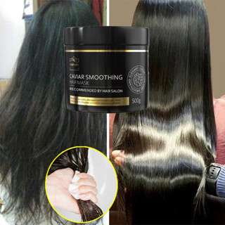 Jual Krim pelurus rambut Masker rambut kaviar Smooth hair mask Keratin ...