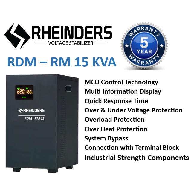 Jual Stabilizer Listrik RHEINDERS 15 KVA / Stavolt listrik Digital ...