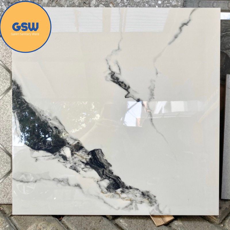Jual Granit Putih Corak Carrara 60x60 Kualitas 1 Grade A Granit Marble ...