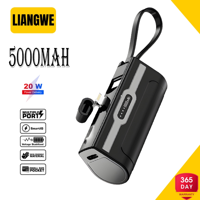 Jual LIANGWE LENTIVEN POWERBANK 5000 MAH MINI FAST CHARGING Portable ...