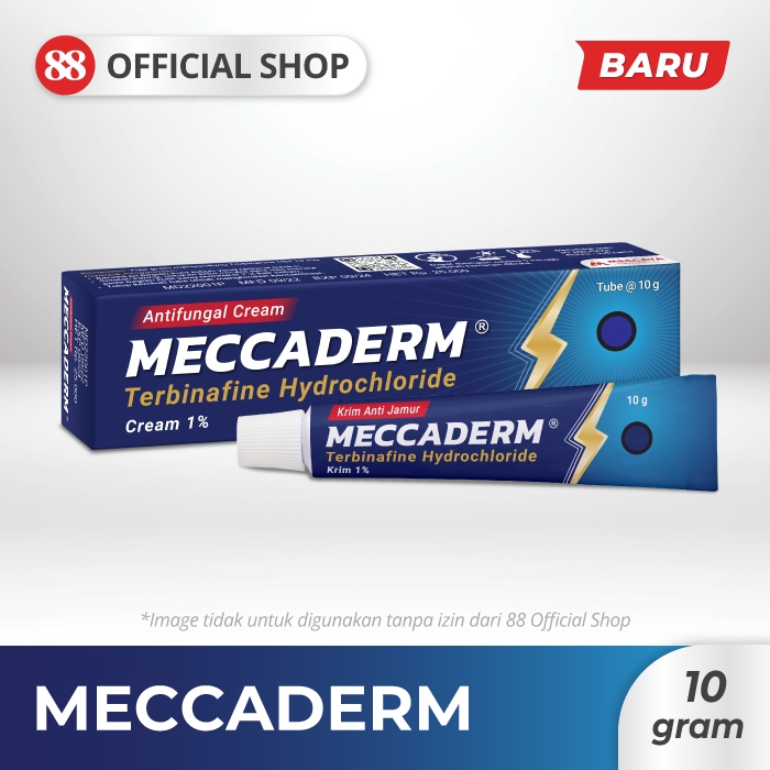 Jual MECCADERM 10g 1 pcs | Krim Anti Infeksi & Gatal Jamur Terbinafine ...