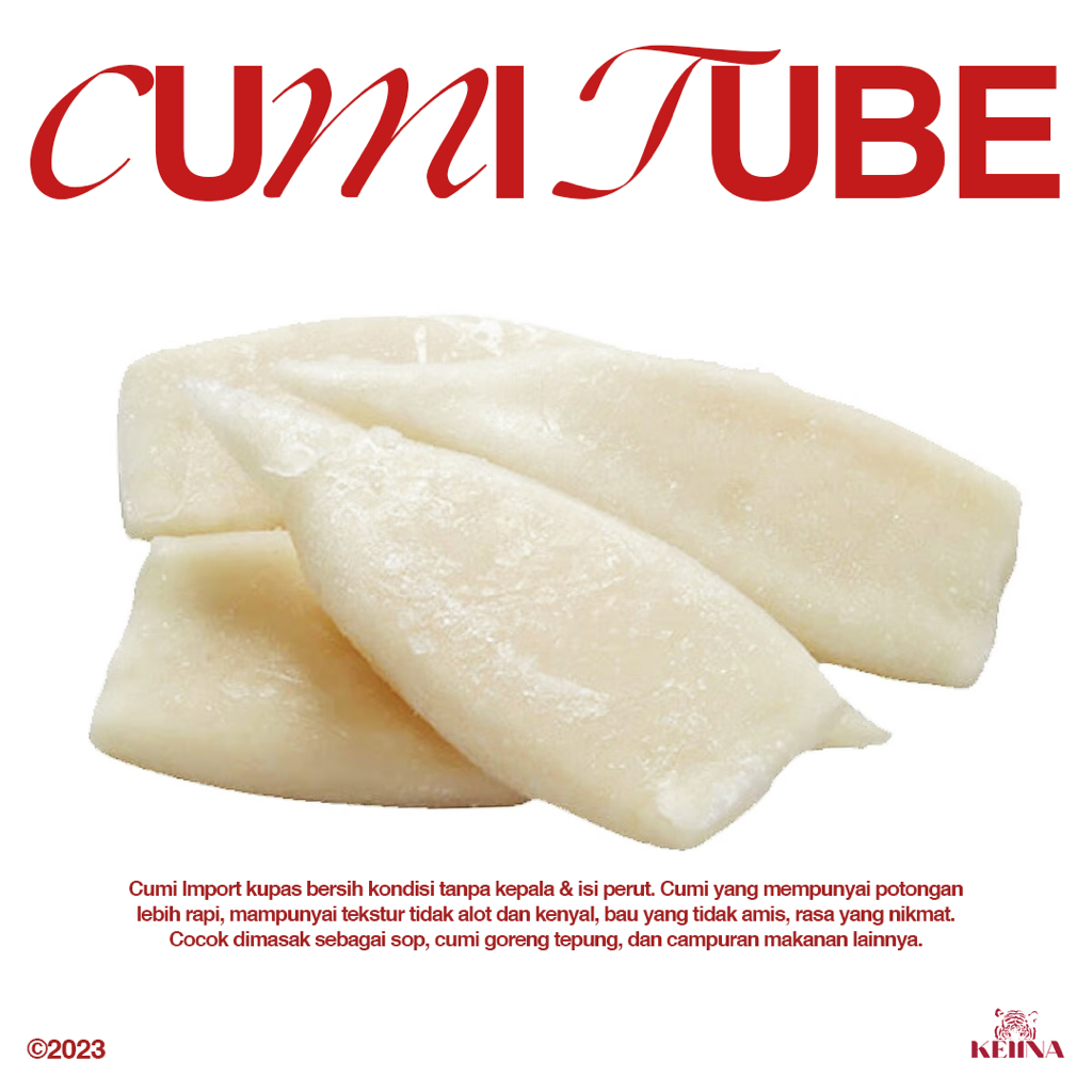 Jual Cumi Tube Cumi Kupas Bersih Segar Fresh Frozen Beku Premium ...