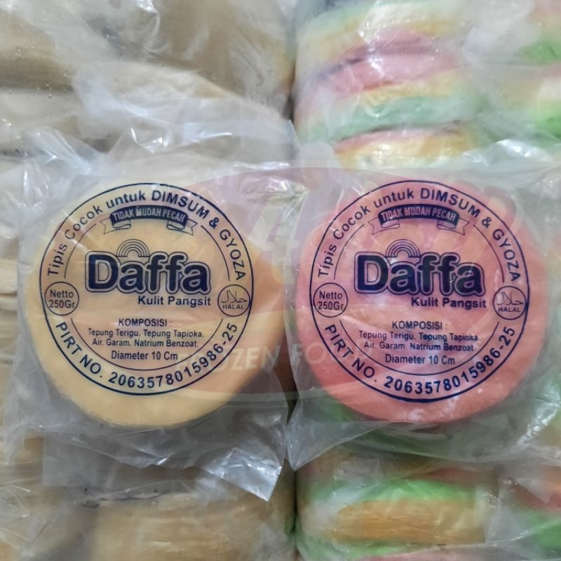 Jual DAFFA Kulit Pangsit Dimsum/Gyoza Putih, Kuning dan Warna Warni ...