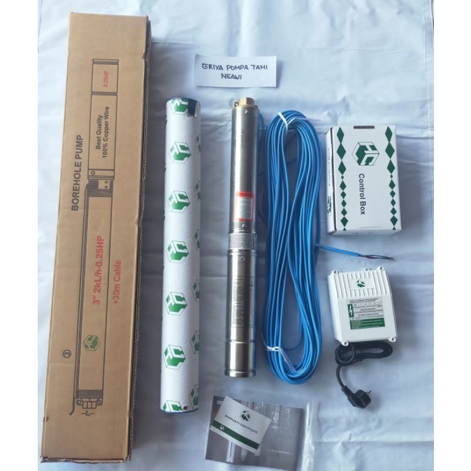 Jual Pompa Air Submersible HCL 3" tenaga 1/4 HP + 30 meter kabel ...