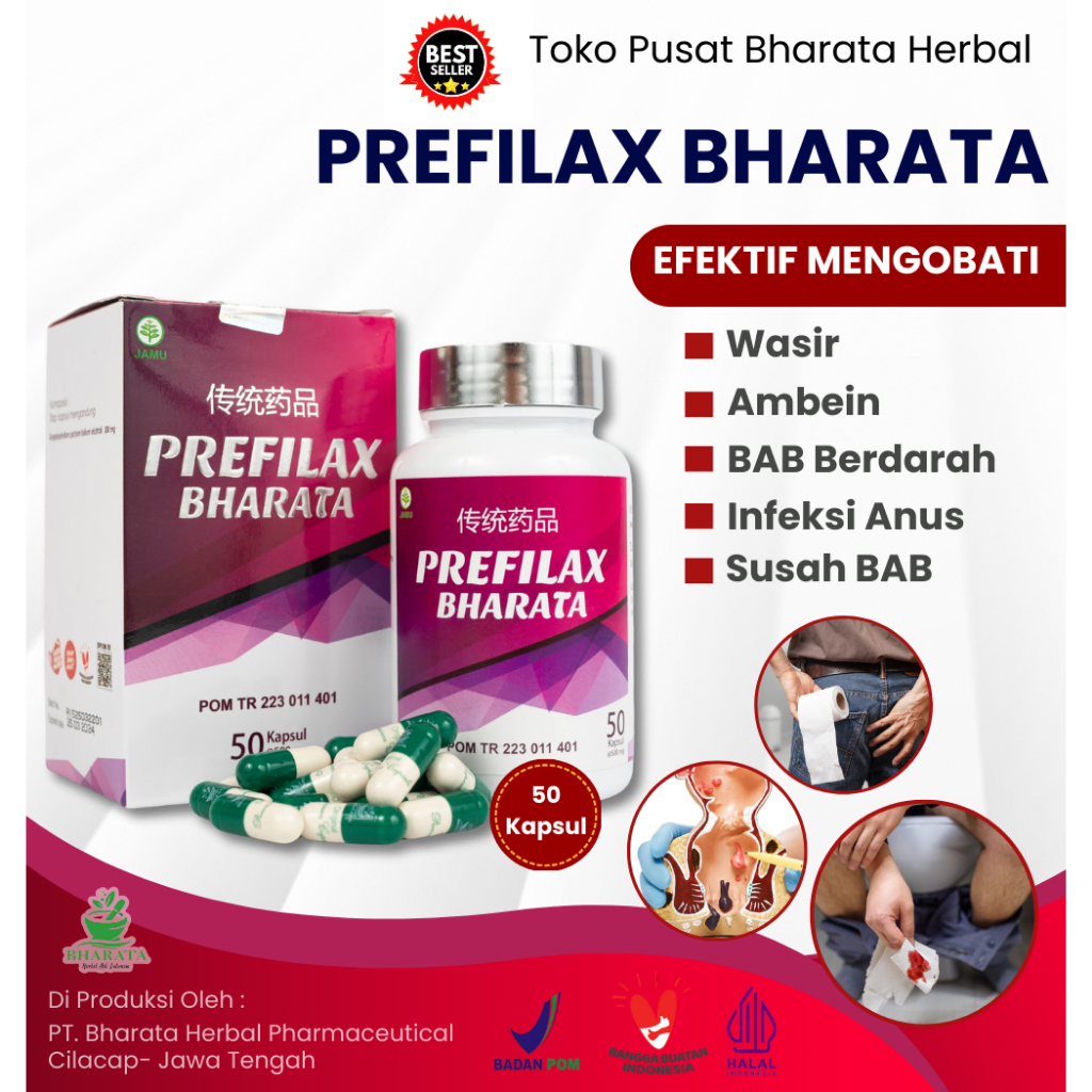 Jual Obat Wasir Ambein - Prefilax Bharata Premium (Original 100% ...