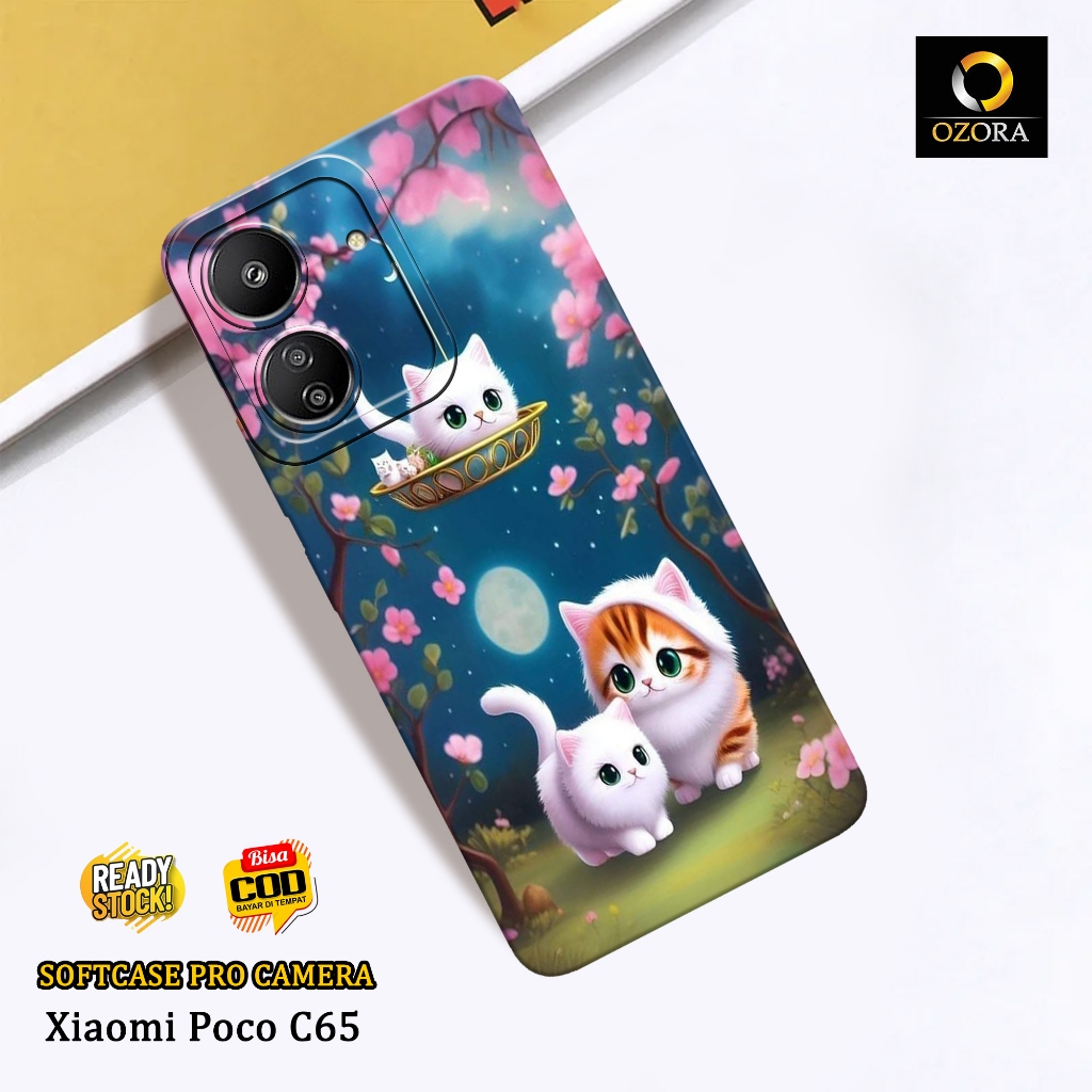 Jual OZORA - Softcase Hp XIAOMI POCO C65 Terbaru - Fashion Case KUCING ...