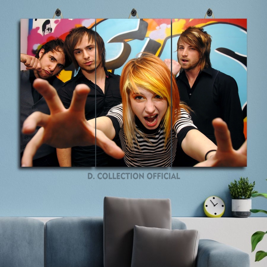 Jual Poster Kamar Kayu Logo Band Paramore 45X30 Multi Panel | D ...