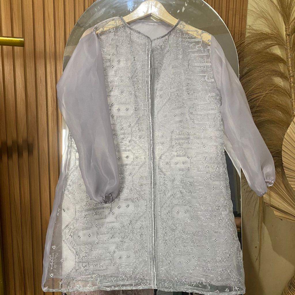 Jual Outer Organza Bordir / Cardigan Organza Premium Mix Brukat Sapto ...