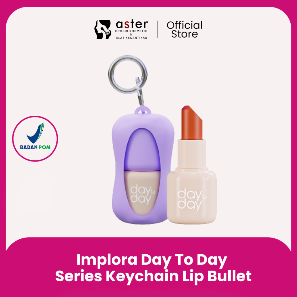 Jual Aster Kosmetik - Implora Day To Day Series Keychain Lip Bullet ...