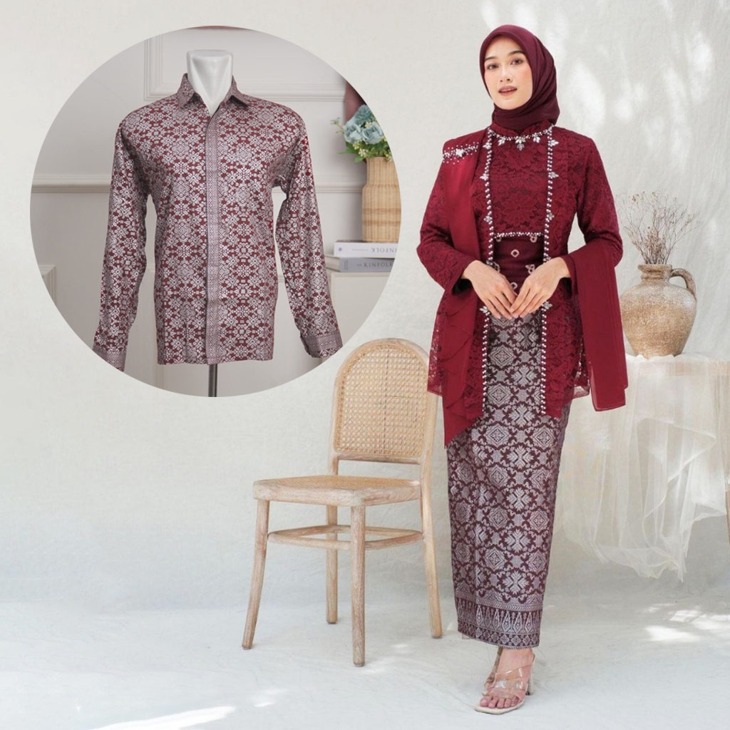 Jual NEW ARRIVAL - Couple Kebaya Laksmi Kutubaru Modern Brukat Ready ...