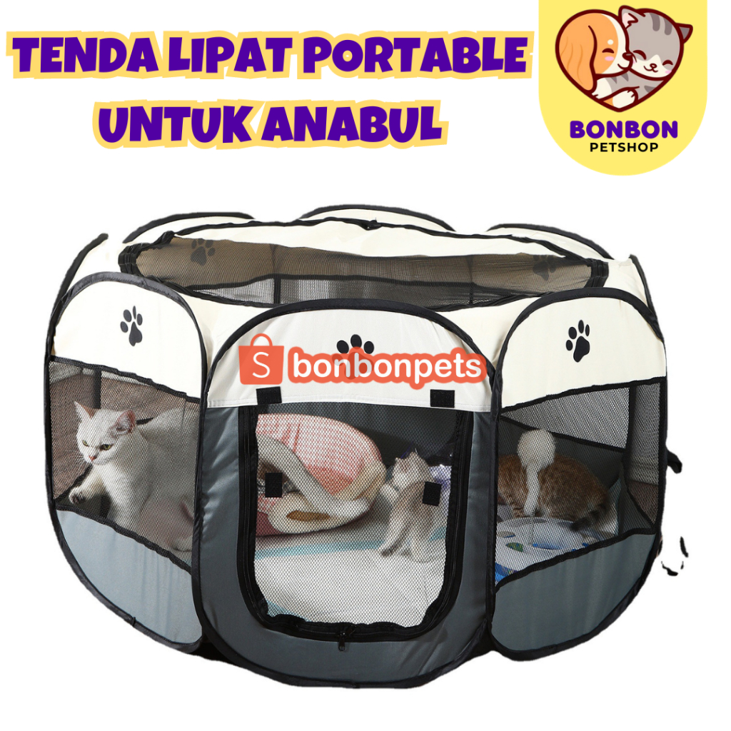 Jual Tenda Kucing Anjing Besar Anti Air Tenda Lipat Kucing Portable ...