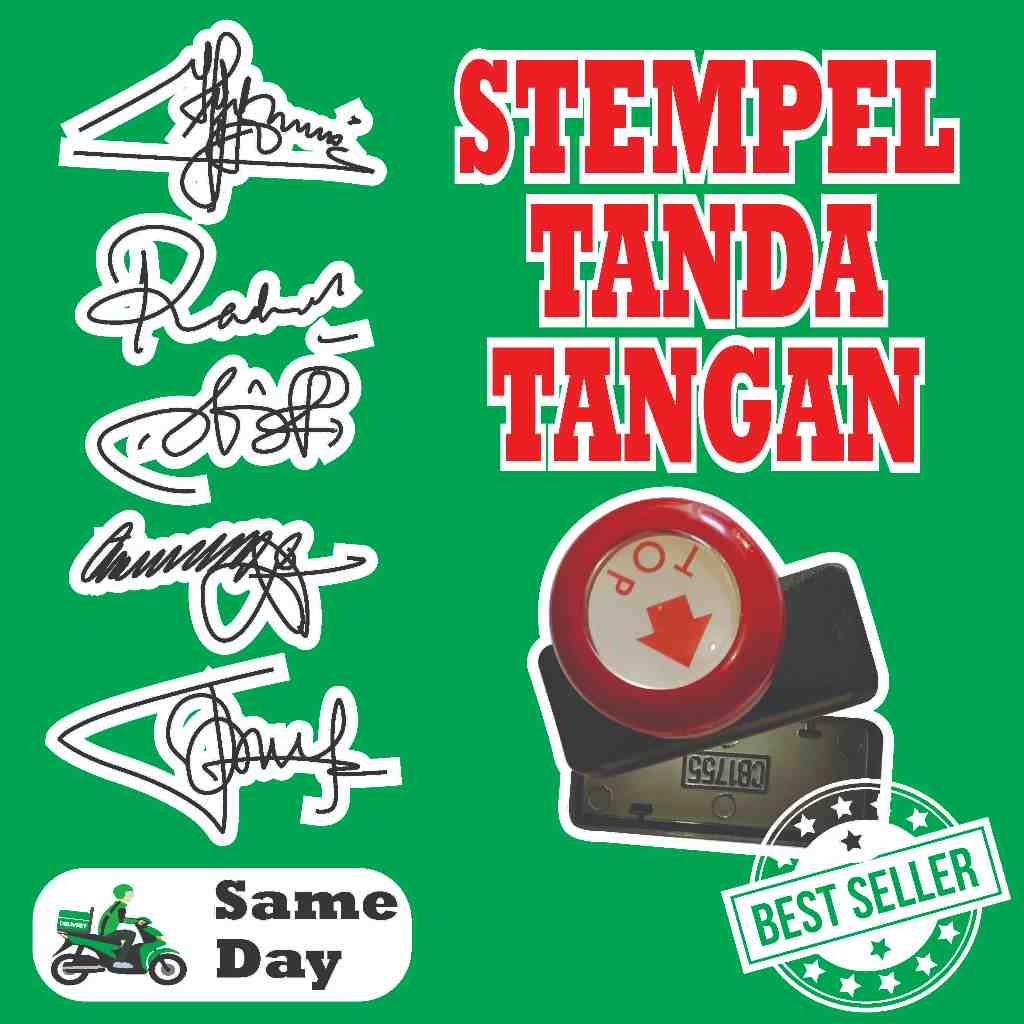 Jual Stempel Tanda Tangan / Stempel Custom / Stempel Otomatis / Stempel Paraf / Signature / TTD ...