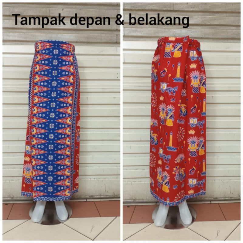 Jual Terbaru Rok Tumpal Betawi Motif Ondel-ondel/ Rok Tumpal Adat/Rok ...