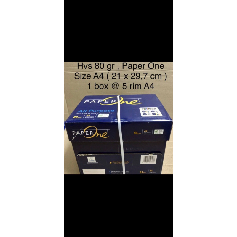Jual Hvs Putih A4 80 gr Paper One ( BOX ) | Shopee Indonesia