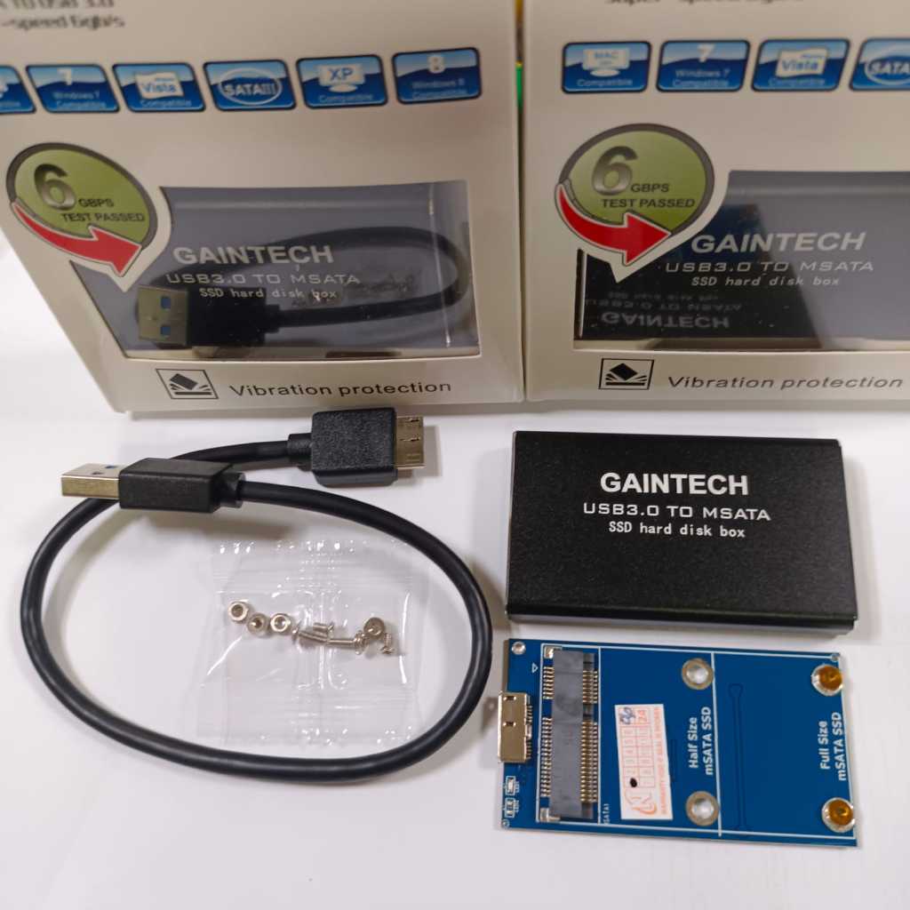 Jual SSD mSATA Enclosure Gaintech USB 3.0 6Gbps - Casing M-sata ...