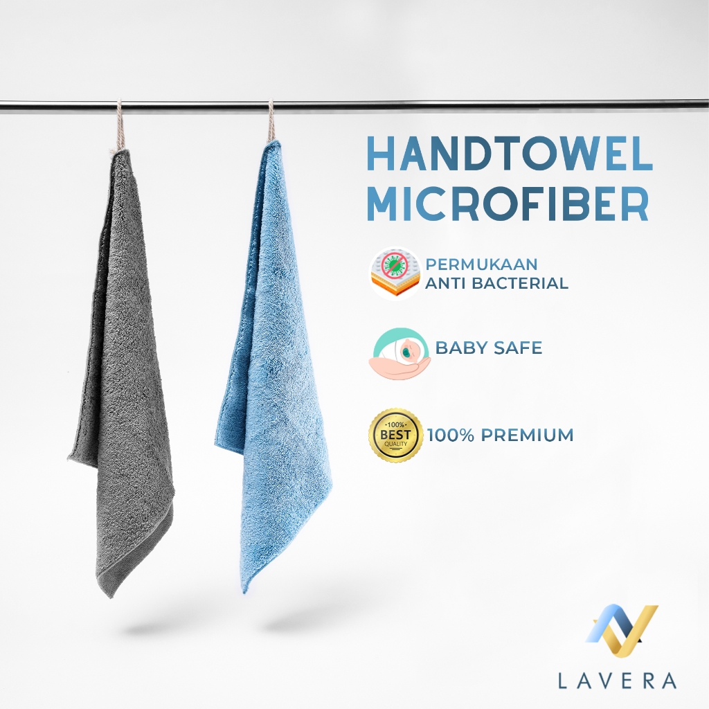 Jual Lap Handuk Tangan Gantung Microfiber Hand Towel 400 GSM 40x40 ...