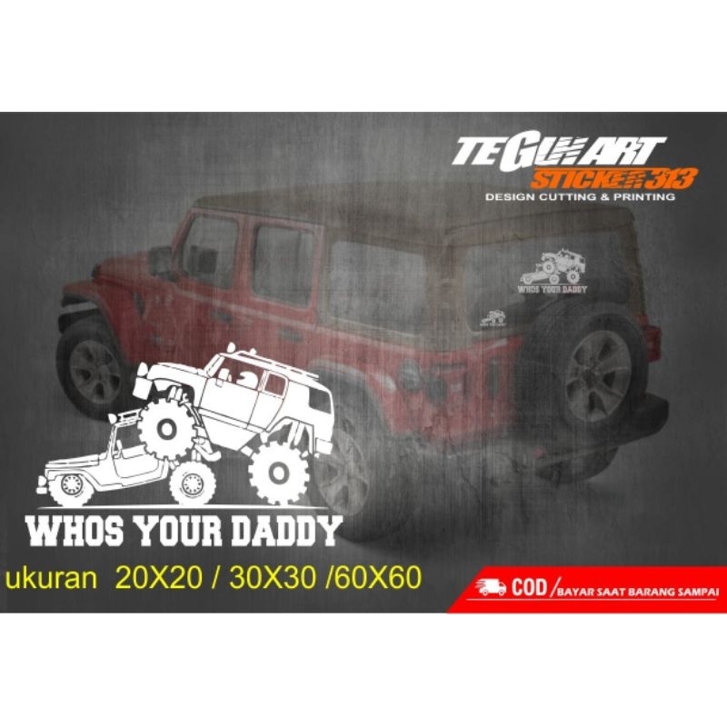 Jual STICKER CUTTING JEEP 4X4 OFFROAD | Shopee Indonesia