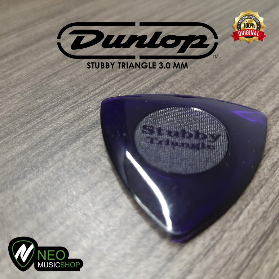 Jual Pick Gitar Jim Dunlop Stubby Triangle 3.0 mm | Shopee Indonesia