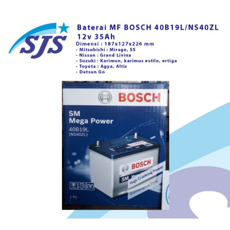 Jual Aki kering Bosch Ns40ZL MF 40B19L | Shopee Indonesia