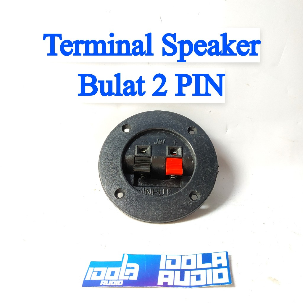 Jual Terminal Speaker Bulat 2 PIN | Jepitan Kabel Speaker 2 Lubang ...