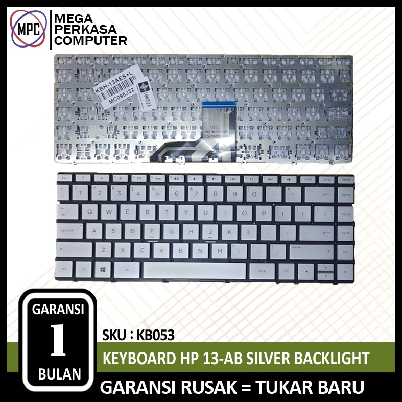 Jual KEYBOARD HP SPECTRE 13-AD 13-AH 13-AG 13-AE SILVER BACKLIGHT ...