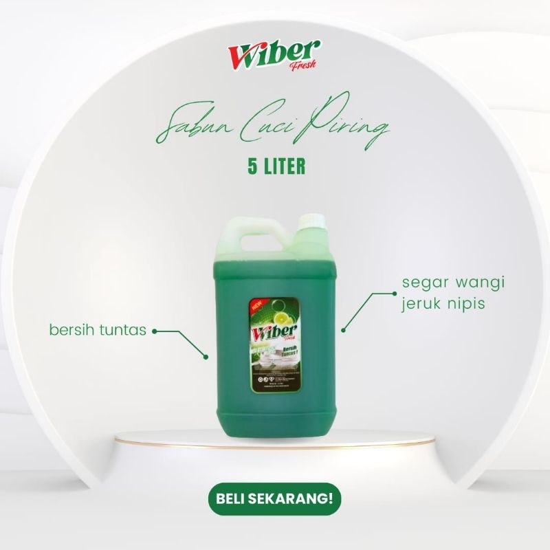 Jual sabun cuci piring wiber kemasan 5L | Shopee Indonesia