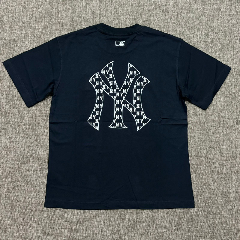 Jual MLB Korea NY Yankees Monogram Logo Tee Black Original | Shopee ...