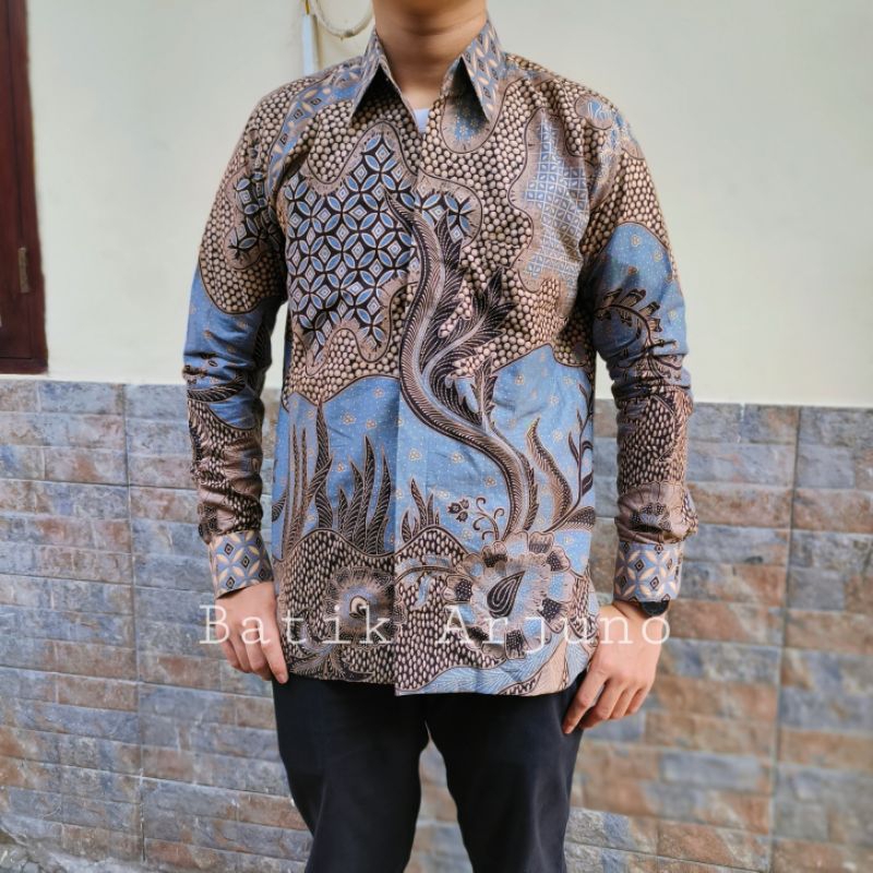 Jual KEMEJA BAJU BATIK PRIA LAPIS FURING EKSLUSIVE LENGAN PANJANG ...