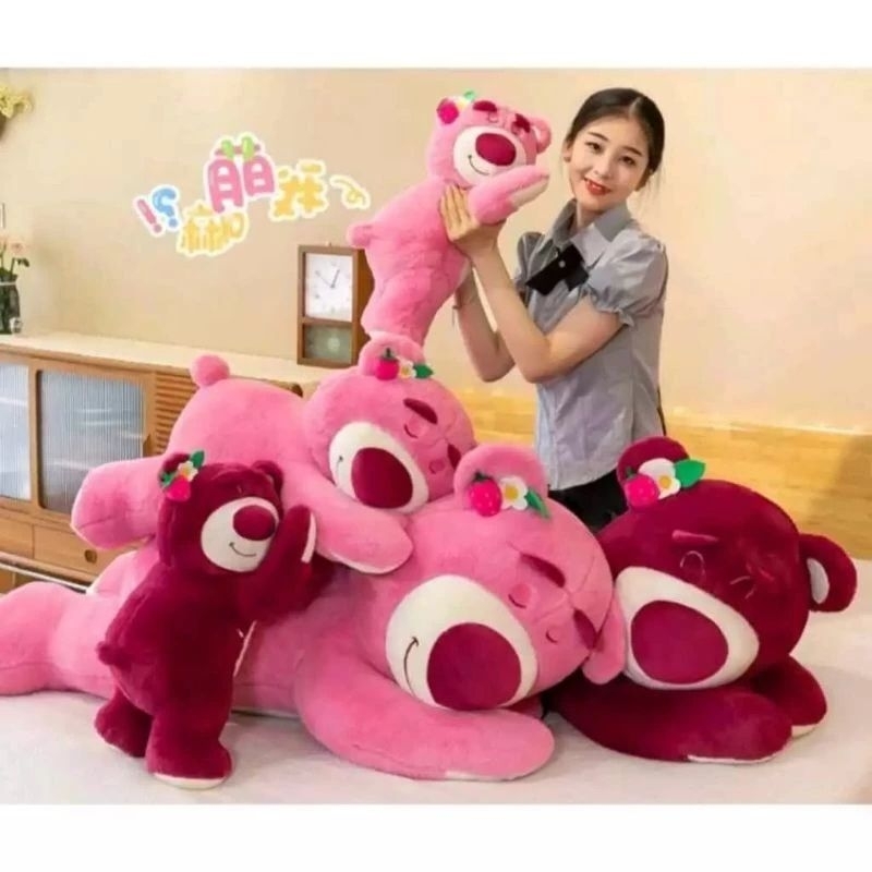 Jual Boneka Lotso Lying 40cm Lucu Bahan Alus Untuk Di Peluk | Shopee ...