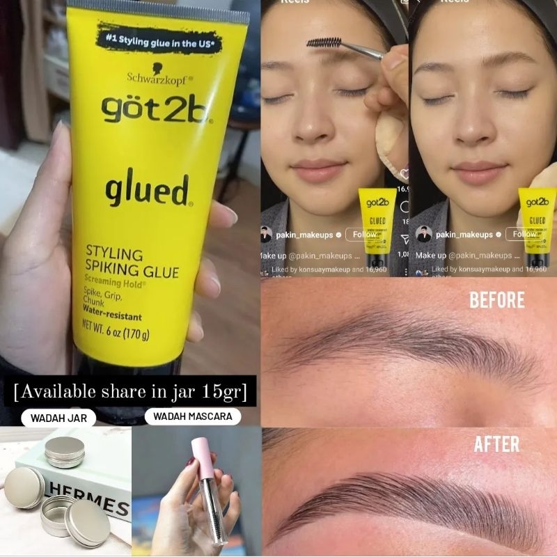 Jual [SHARE IN JAR] Got2b Glued Styling Spiking Glue / Lem alis / Lem ...