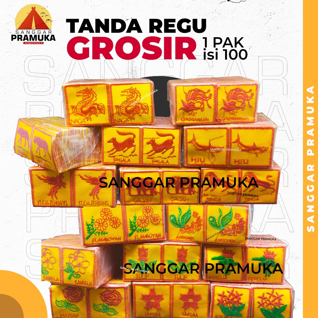 Jual [1 Pak] Tanda Regu Bordir / Tanda Regu Pramuka / Tanda Regu ...