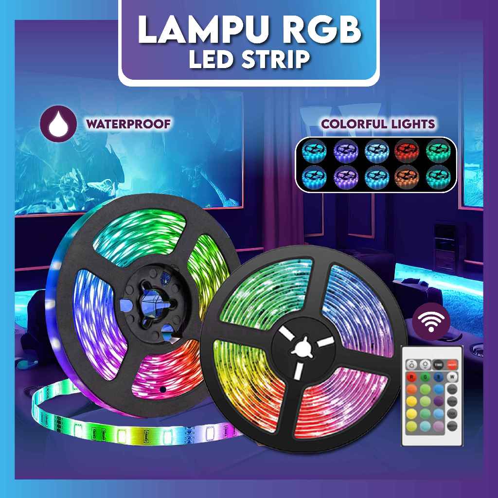 Jual Lampu Hias LED Strip 2 3 5M Waterproof Hiasan Outdoor Indoor Rumah ...
