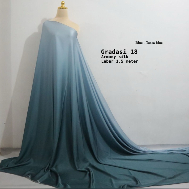 Jual TERBARU |bahan kain armany silk gradasi | kain seragam bridesmaid| kain ombre|kain polos 2 ...