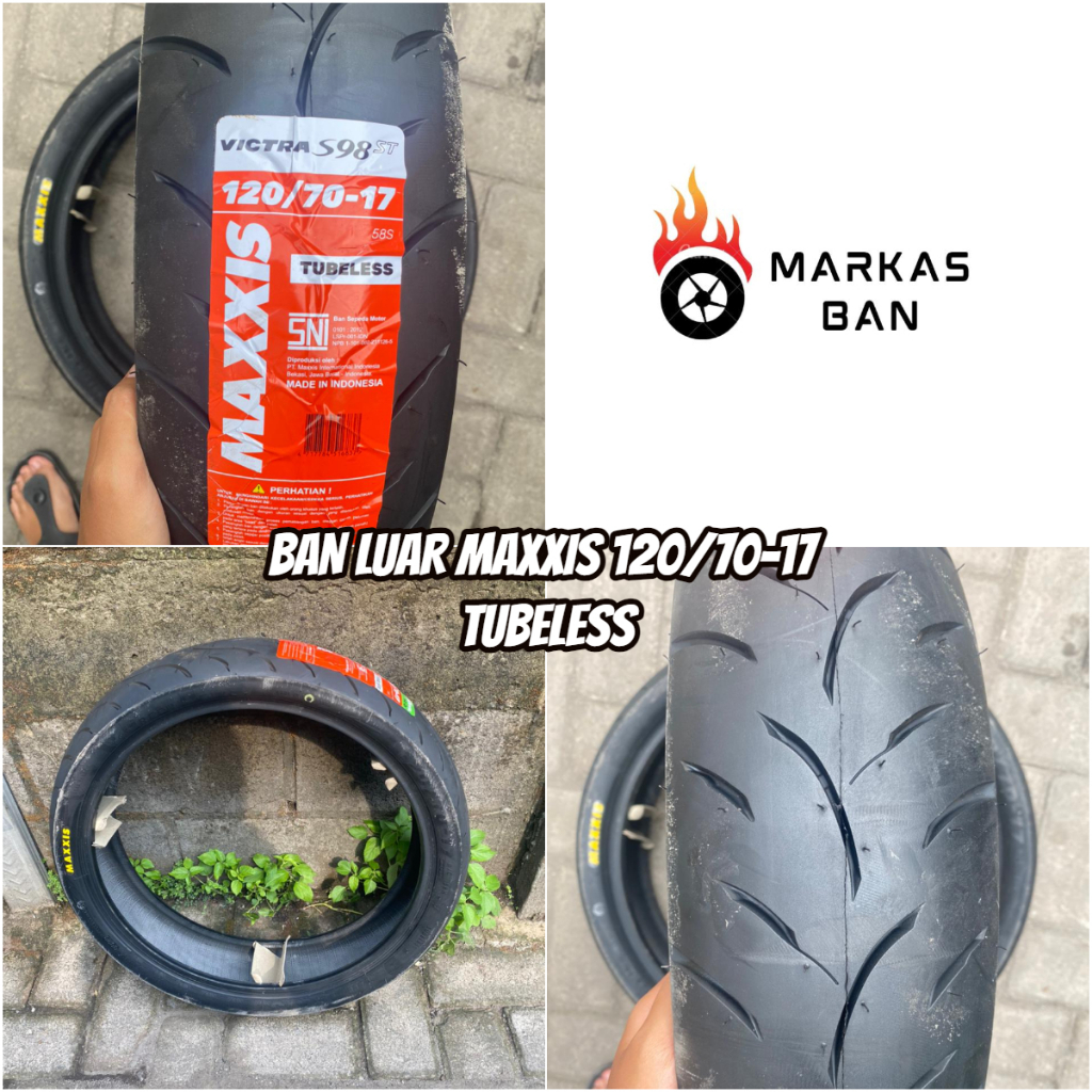Jual BAN LUAR MAXXIS 120/70-17 TUBLESS || BAN LUAR BELAKANG VIXION ...