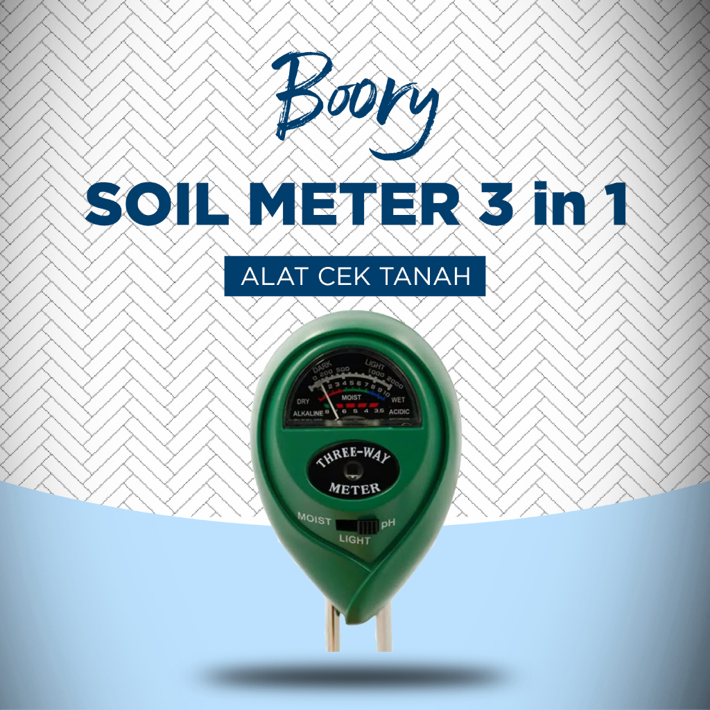 Jual Soil Analyzer 3 in 1 Moisture,PH,Light Meter Alat Cek Tanah ...