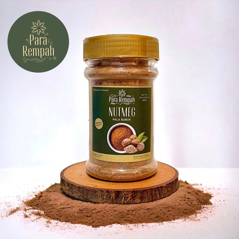 Jual PALA BUBUK / NUTMEG POWDER Kualitas Premium - Para Rempah bumbu ...