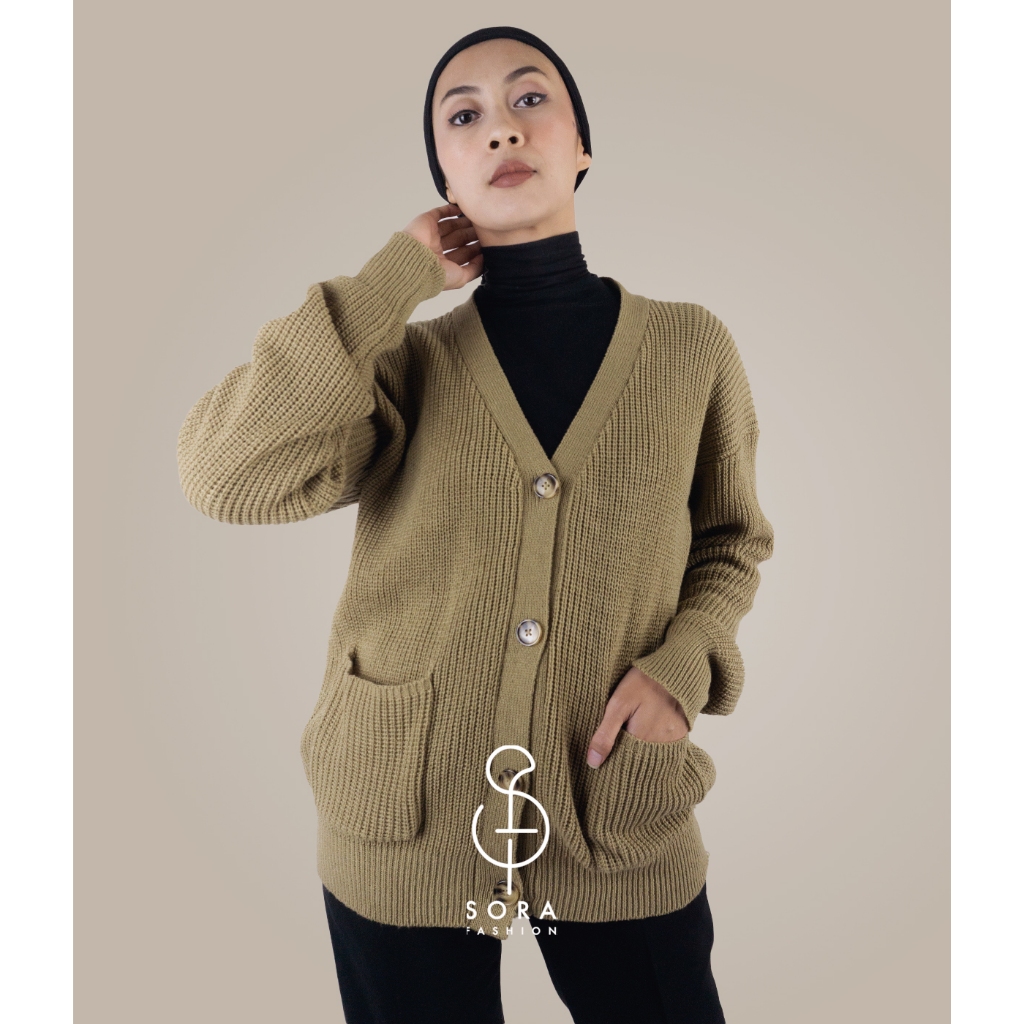 Jual Premium Cardigan Rajut Kancing Wanita Korea Jumbo Oversize Kardigan polos Tebal | Shopee ...
