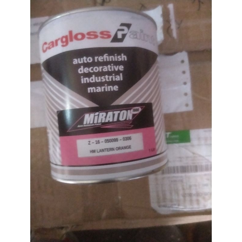 Jual cat cargloss miraton Lantern orange Scoopy ( 200g ) | Shopee Indonesia