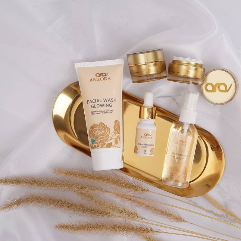Jual ANZORA SKINCARE/Paket Lengkap Glow Series Anzora Skincare 100% ...