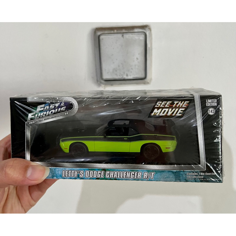 Jual Letty Dodge Challenger R/T Fast & Furious Skala 43 Greenlight ...