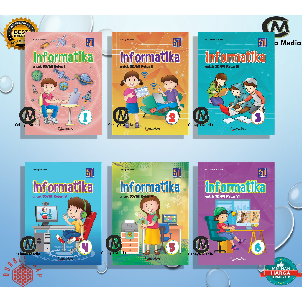 Jual [Penerbit Quadra] Informatika kelas 1,2,3,4,5,6 Kurikulum merdeka ...