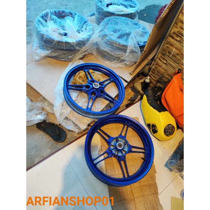 Jual VELG PELEK RACING YAMAHA VIXION NEW R15 DOBEL DISH DEPAN BELAKANG ...