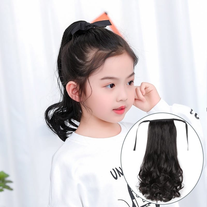 Jual RSW PONI PONY TAIL PONITAIL PONYTAIL KUNCIR ANAK KOREA CURLY 19 ...