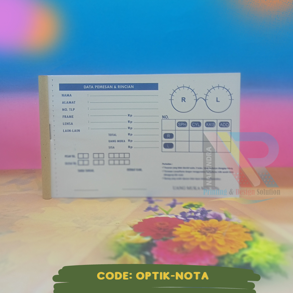 Jual Nota dan Kwitansi Optik kacamata Grosir dan Eceran 2 ply Rangkap ...