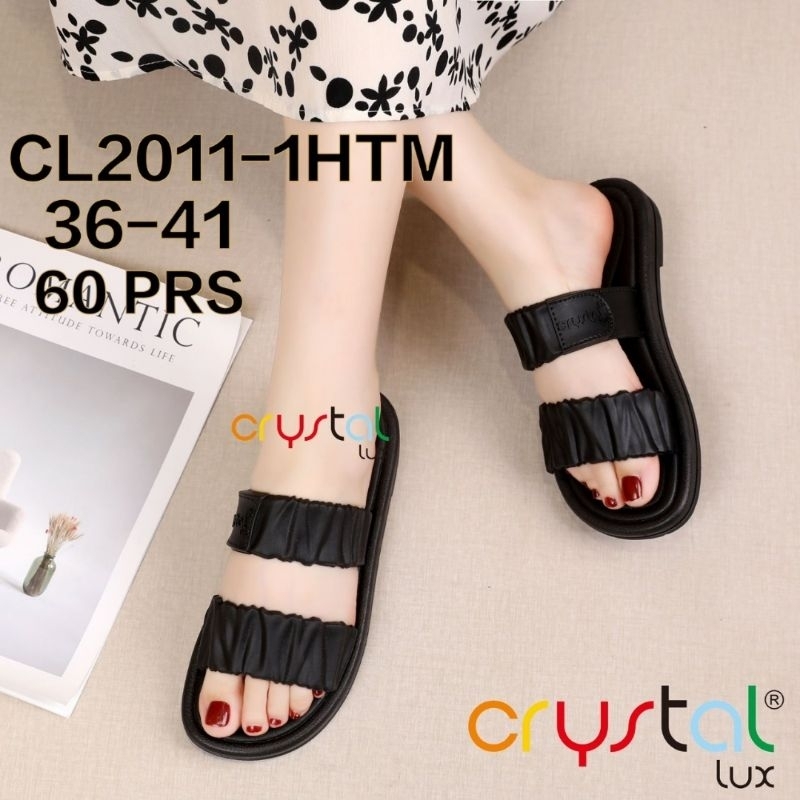 Jual CL2011-Hitam || Sandal Sendal Wanita Jelly Import Korea Ban Dua ...
