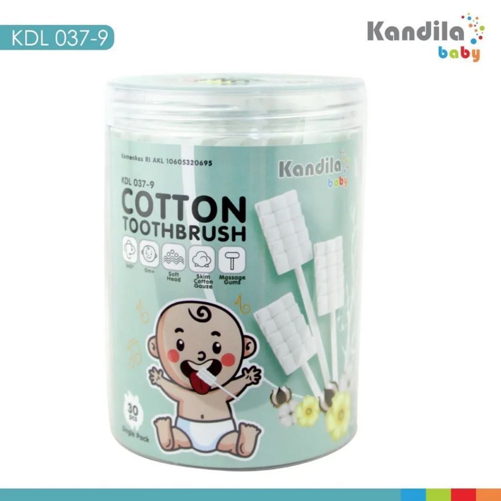 Jual Kandila Cotton Toothbrush - Baby Oral Cleaner | Pembersih Rongga ...